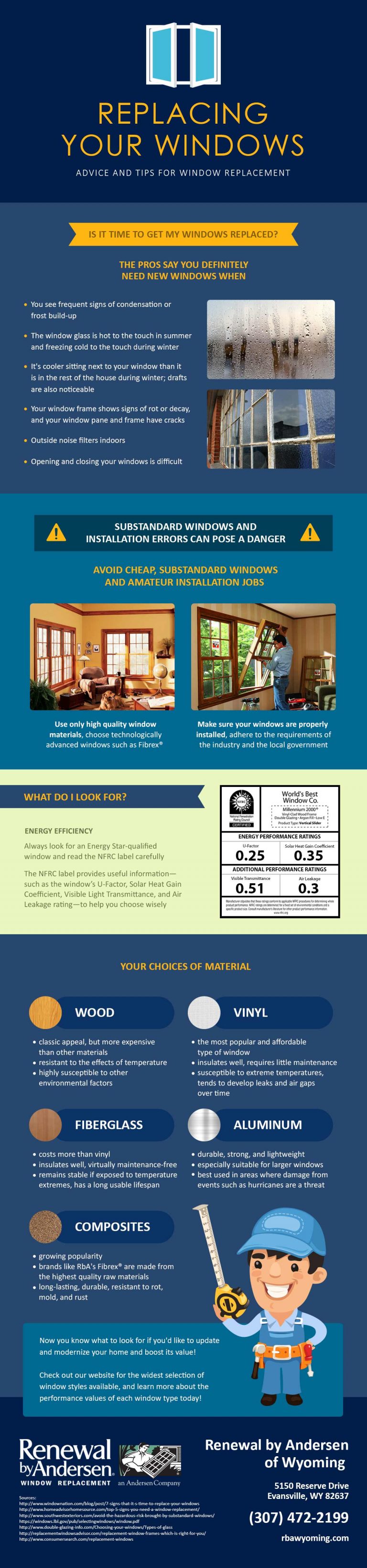 Infographic - Replacing Your Windows Advice Tips For Window Replacement